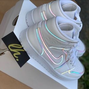 Nike | Shoes | Womens Air Jordan Mid Iridescent | Poshmark